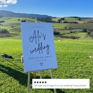 Bride's Wedding Welcome Sign, Featuring the Groom Welcome Sign, Funny ...