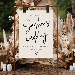 Bride's Wedding Welcome Sign, Featuring the Groom Welcome Sign, Funny ...