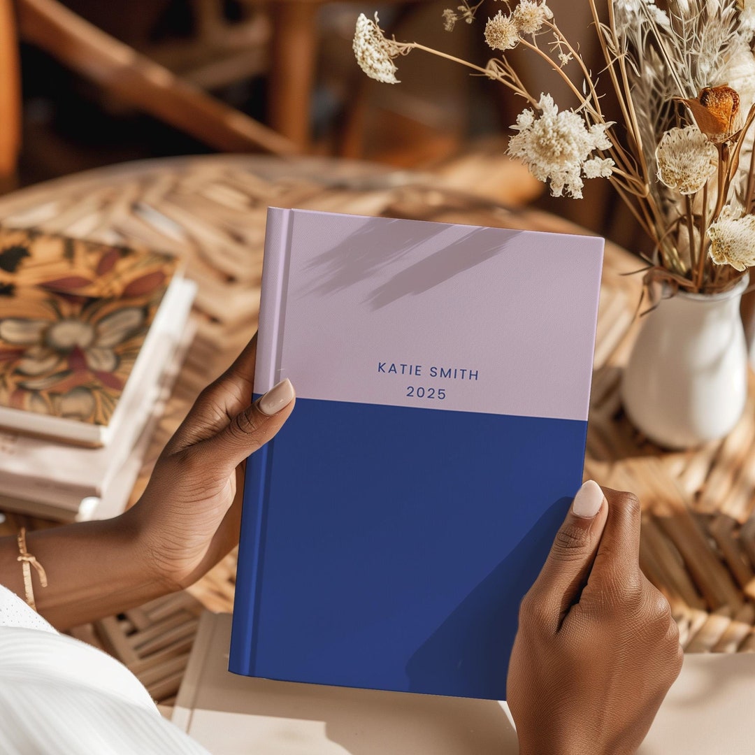 Personalised 2025 Diary, 2025 Diary Week to View, A5 Dated 2025 Planner ...