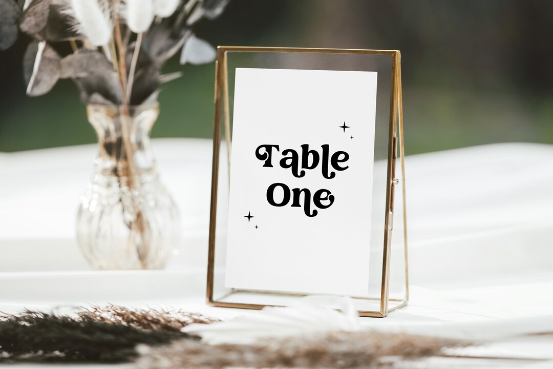 Retro Table Numbers (digital Download) - Etsy