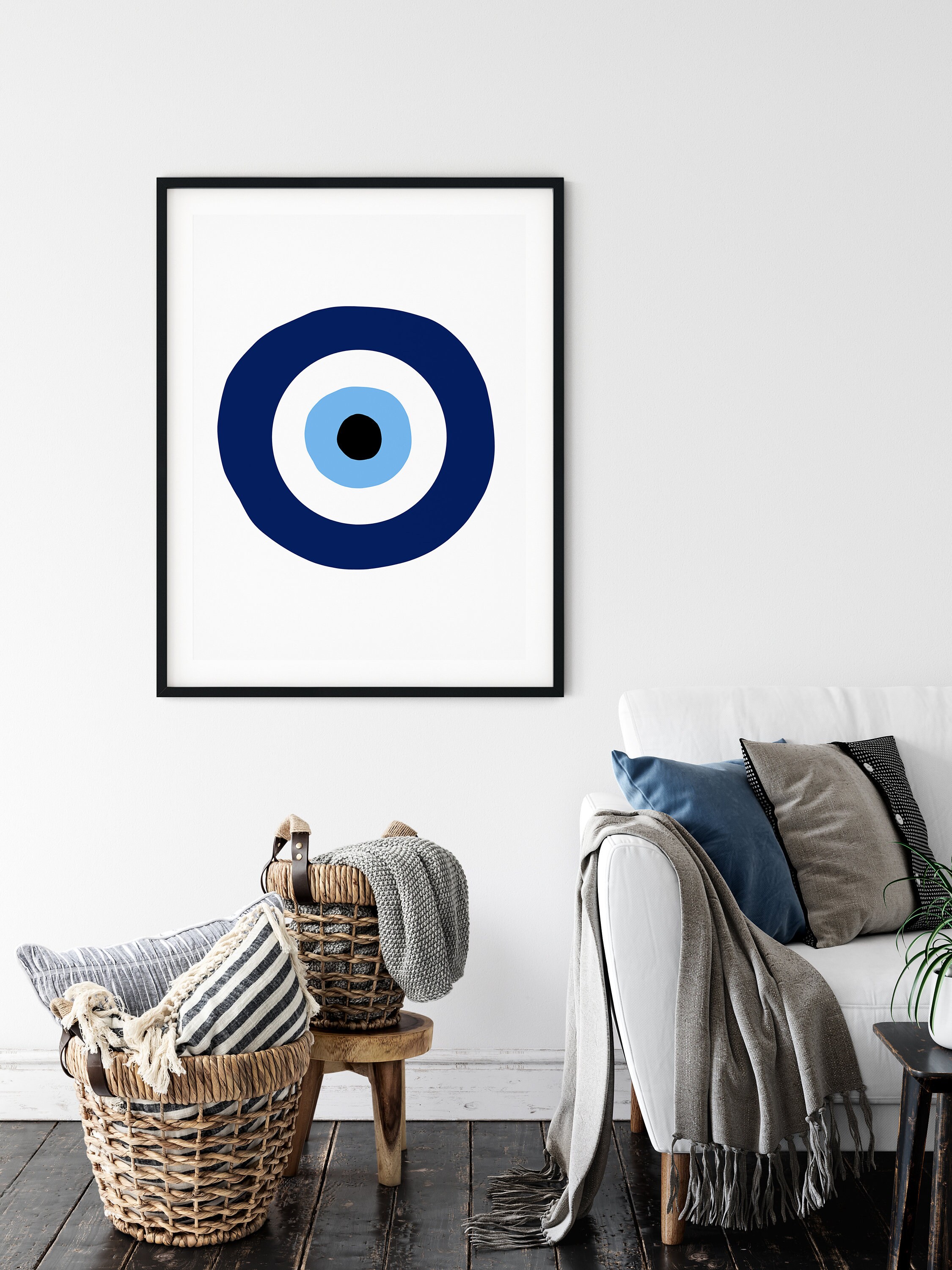 Evil Eye Print Printable Wall Art Evil Eye Protection Decor - Etsy UK