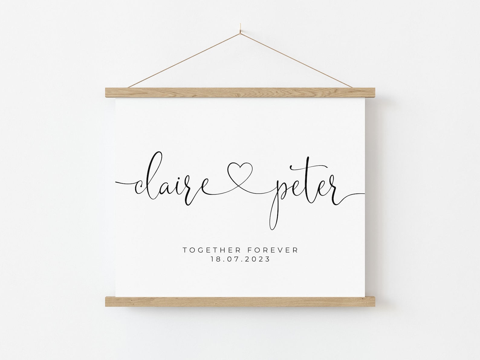 Personalized Couple Names Wedding Print, Anniversary Gift - Etsy