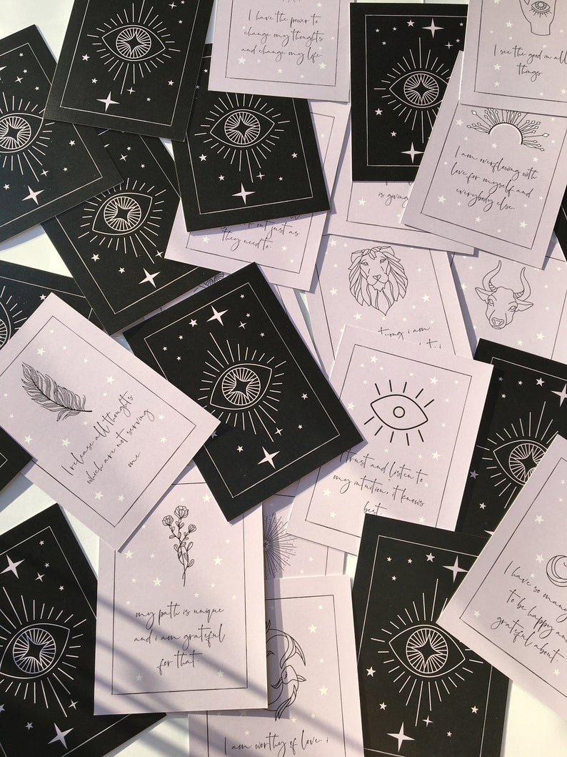 Printable Positive Daily Affirmation Cards Pack of - Etsy