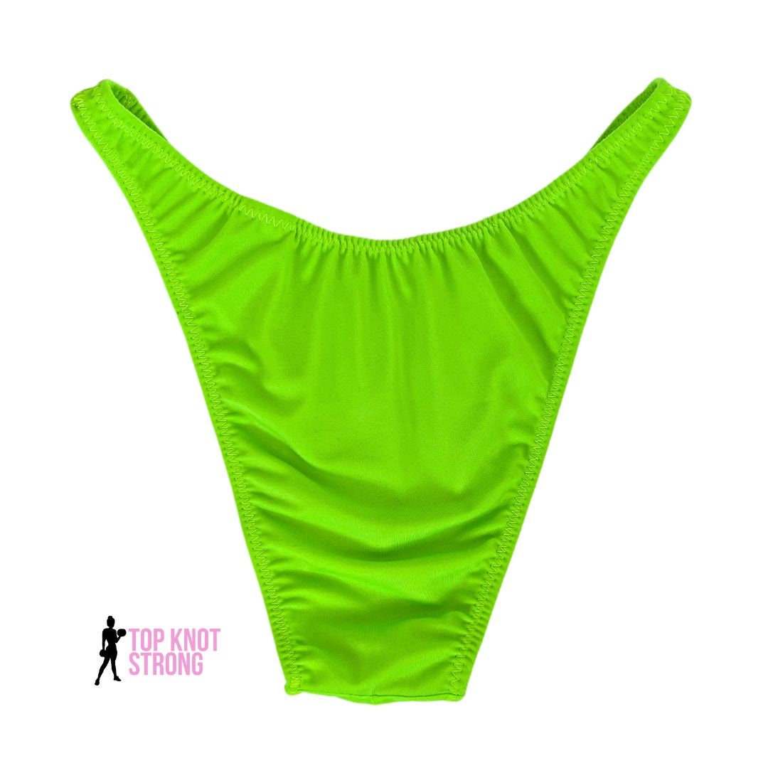 Neon Green Men's Bodybuilding Posing Trunks - Etsy