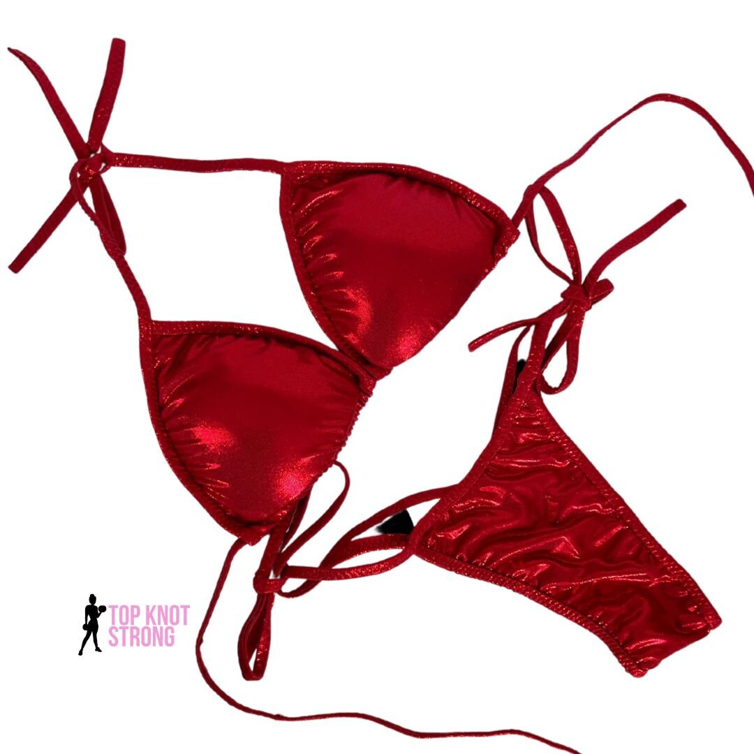 Ruby Red Bikini Competition Posing Practice Suit - Etsy