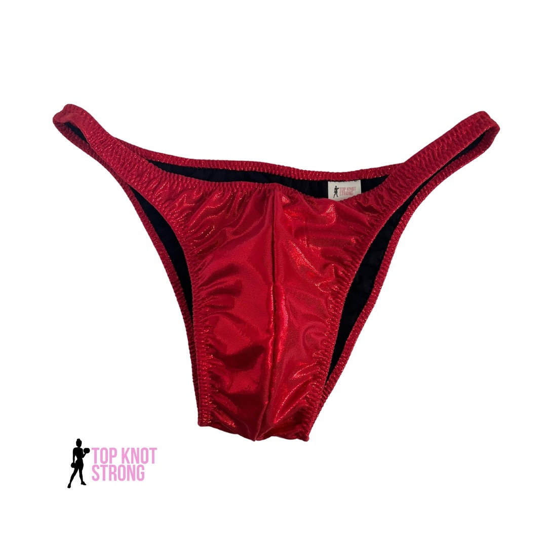 Ruby Red Men's Bodybuilding Posing Trunks - Etsy