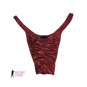 Cranberry Red Men's Bodybuilding Posing Trunks - Etsy