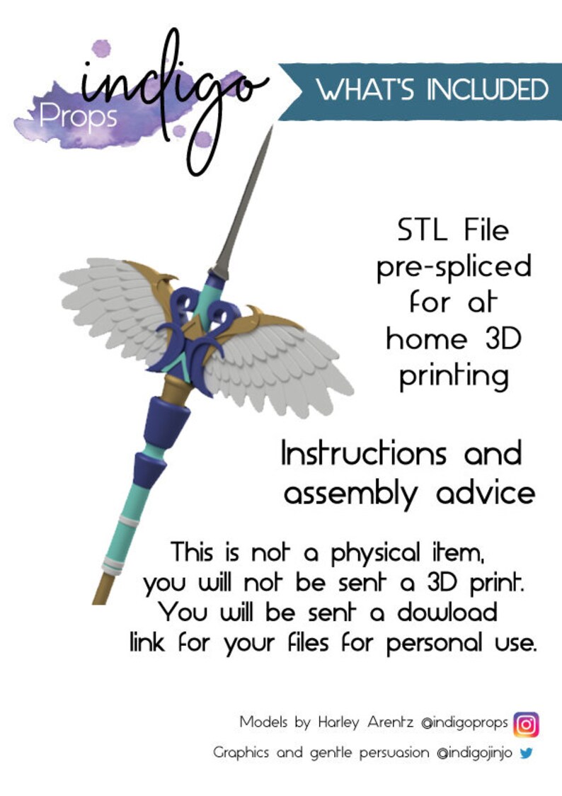 Caeda's Winged Spear Fire Emblem Warriors 3D Printing - Etsy
