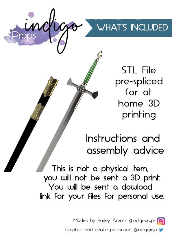 Caeda's Sword, Fire Emblem Heroes - 3D Printing STL Files, 3D Model ...