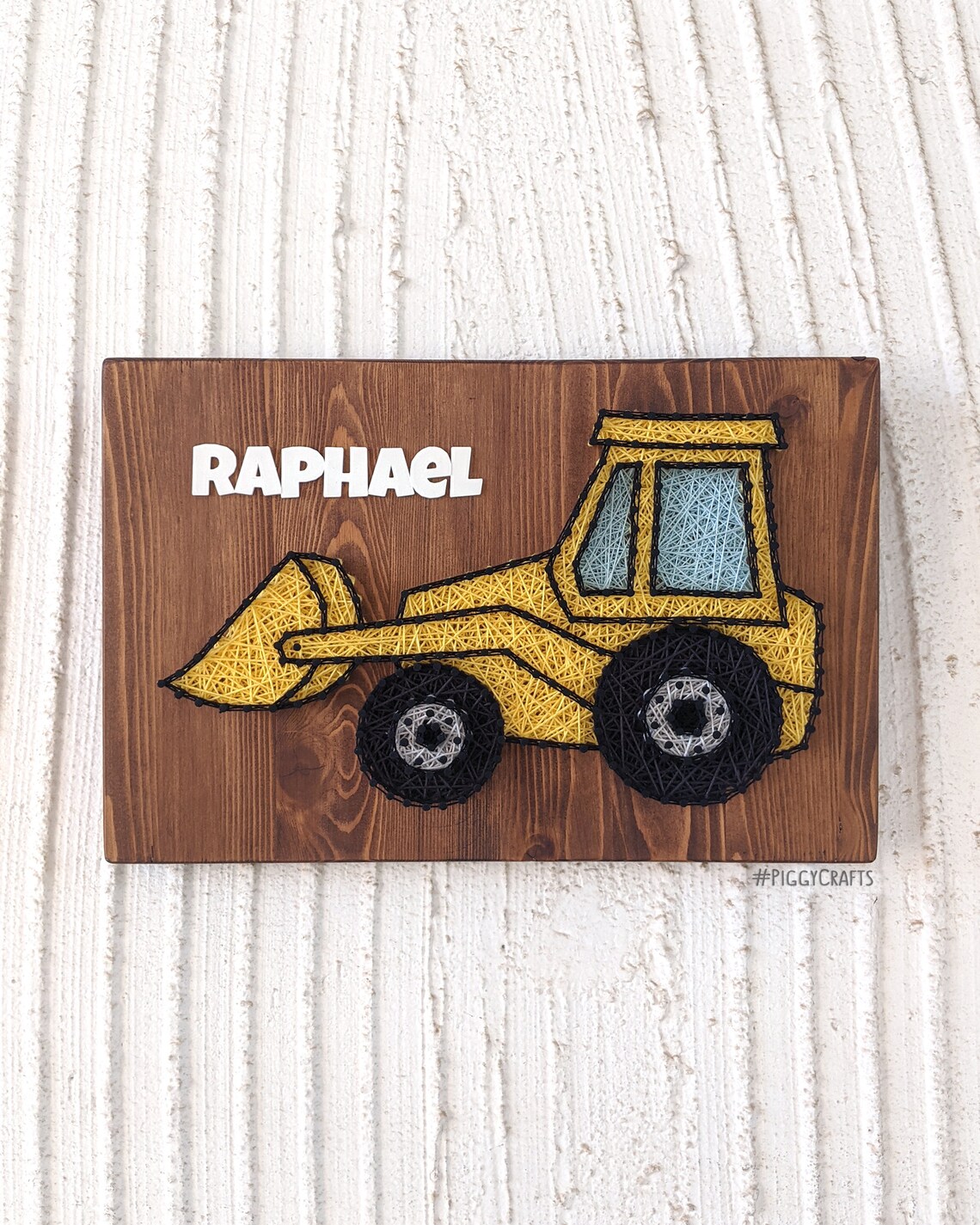 Excavator Personalized Name Sign Construction Machine - Etsy