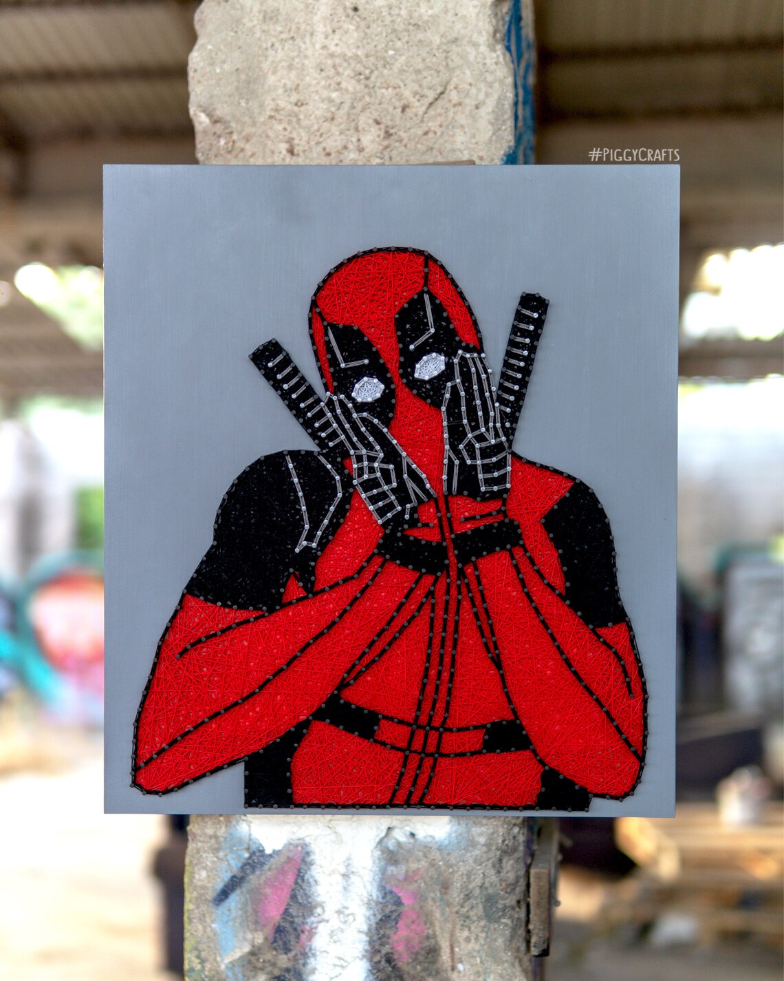 Deadpool String Art Marvel Comics Superhero - Etsy
