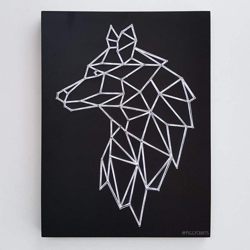 String Art Wolf - Etsy