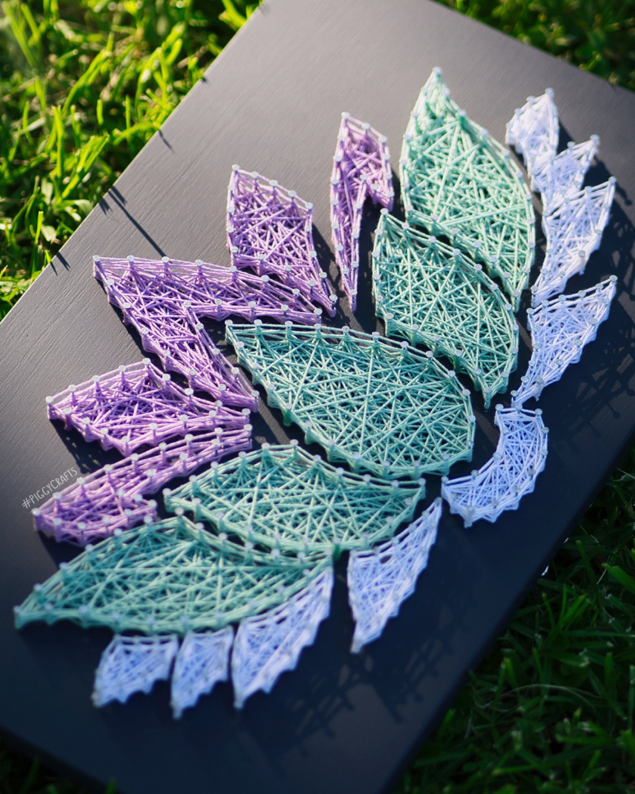Lotus Flower String Art Yoga Studio Decor Meditation - Etsy