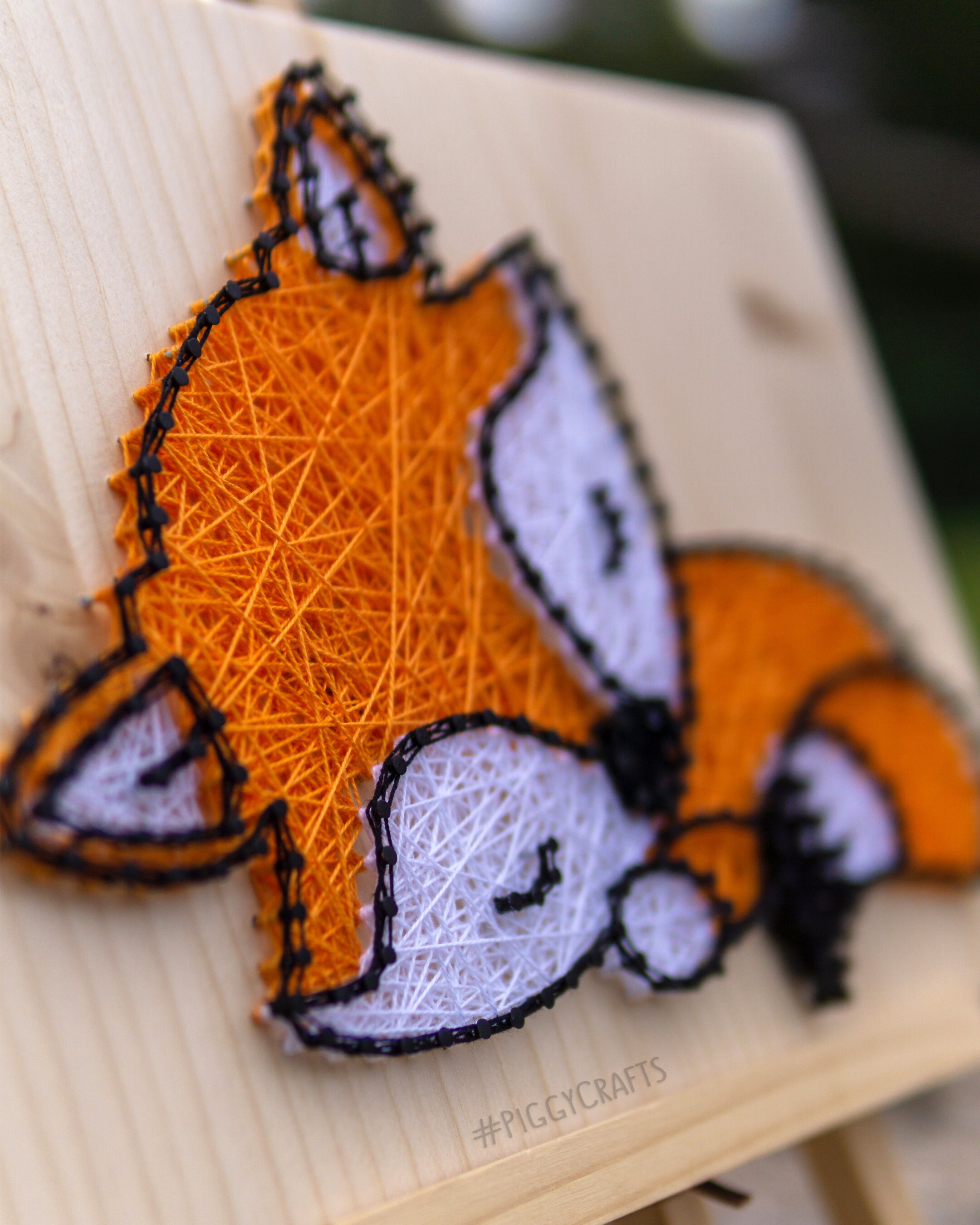 Fox String Art Wildlife Inspired Woodland Animal Nursery Decor - Etsy