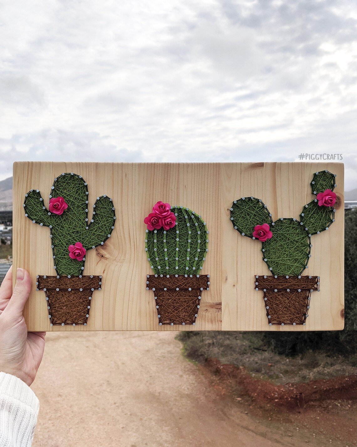 Cactus String Art Cacti Succulent Art Wall Decoration - Etsy