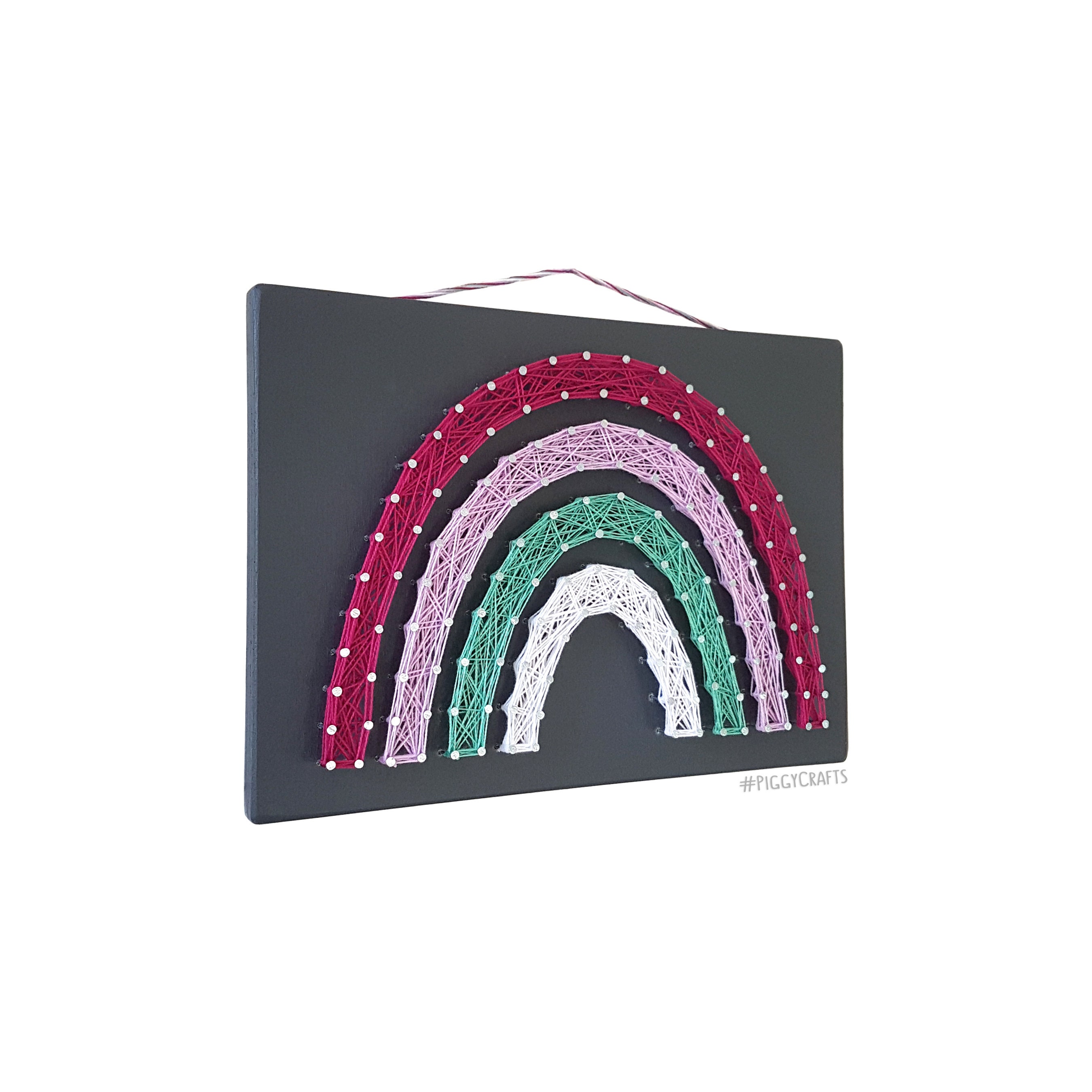 Modern Rainbow String Art Nursery Decor Kids Bedroom - Etsy