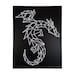 Polygon Dragon String Art Geometric Art Minimal Black - Etsy Canada