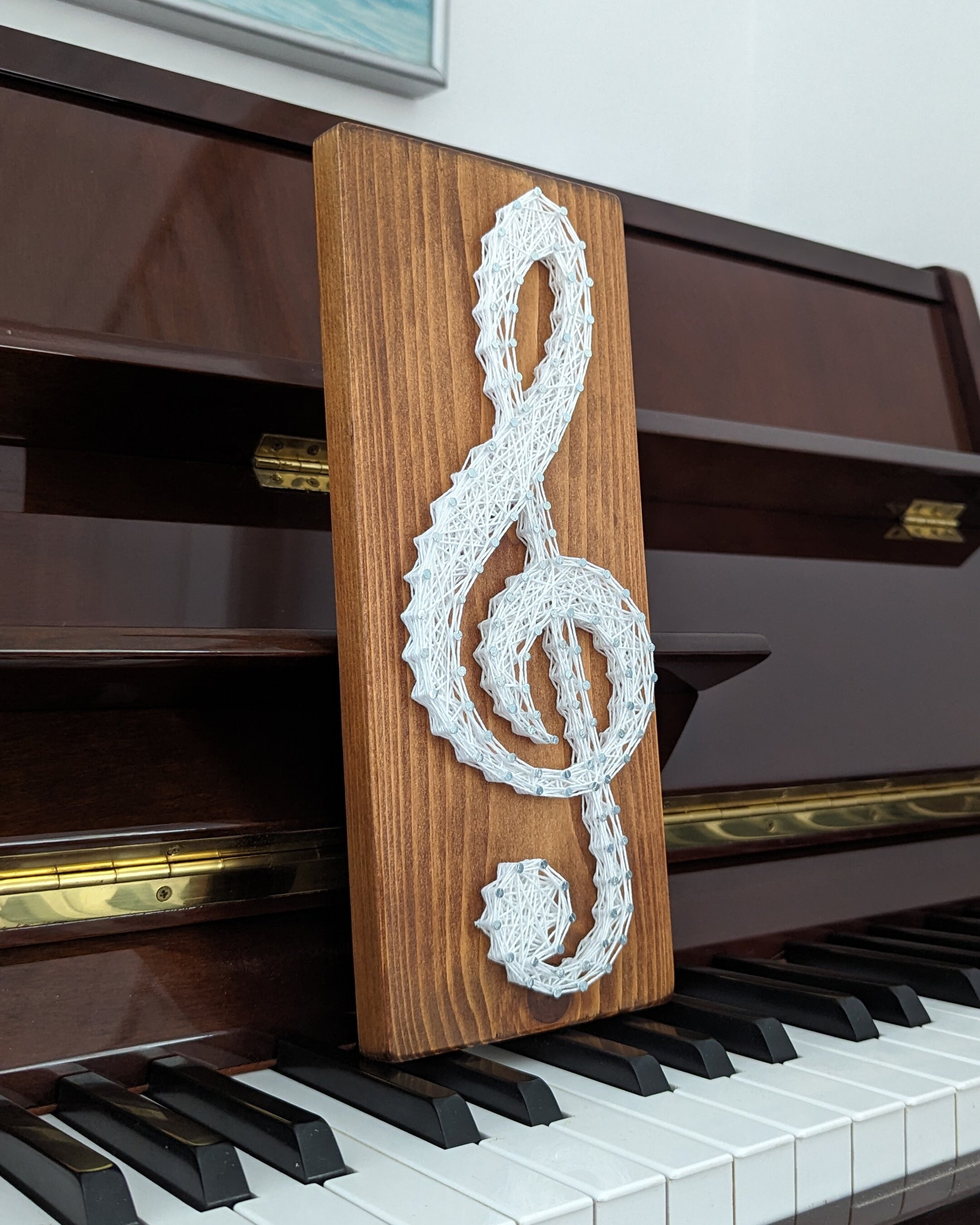 Digital Pattern: Clef String Art | DIY Wall Decor PDF | Printable A4 ...