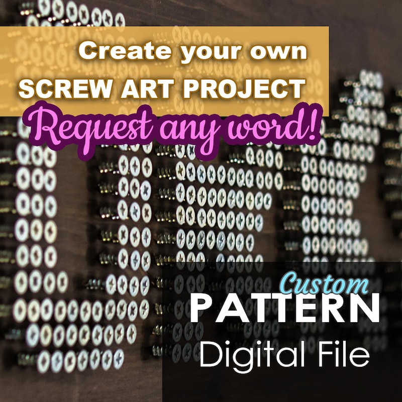 Screw Art Templates - Etsy
