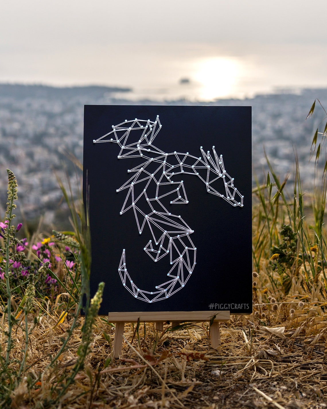 Polygon Dragon String Art Geometric Art Minimal Black - Etsy Canada