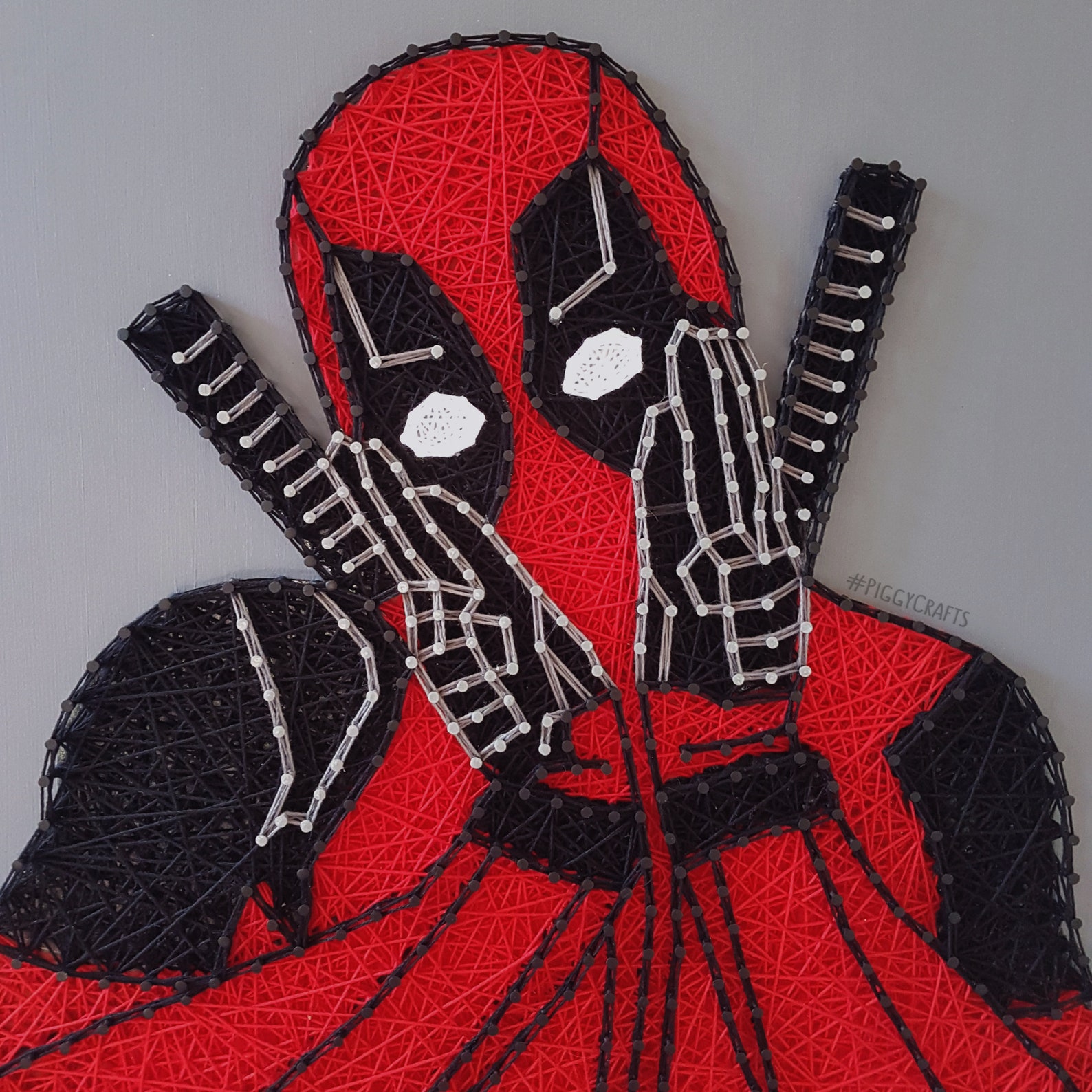 Deadpool String Art Marvel Comics Superhero - Etsy