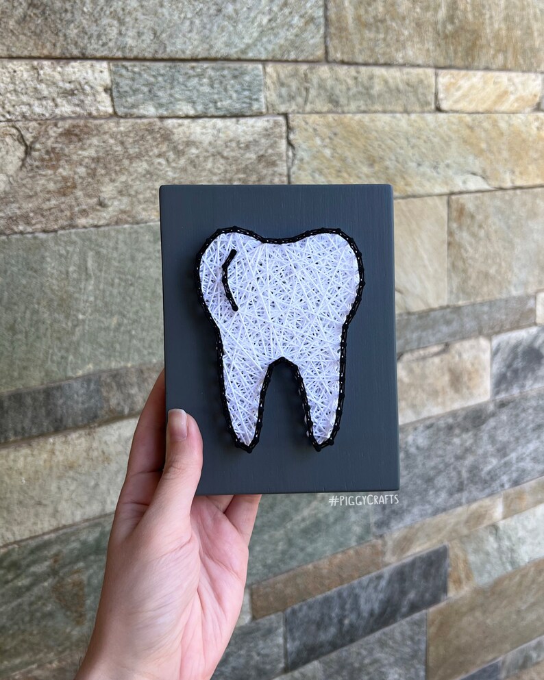 Tooth String Art Dental Office Decor Dentist Gift Doctor - Etsy