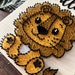 Cute Baby Lion Personalized Name Sign String Art Nursery Room Kids ...