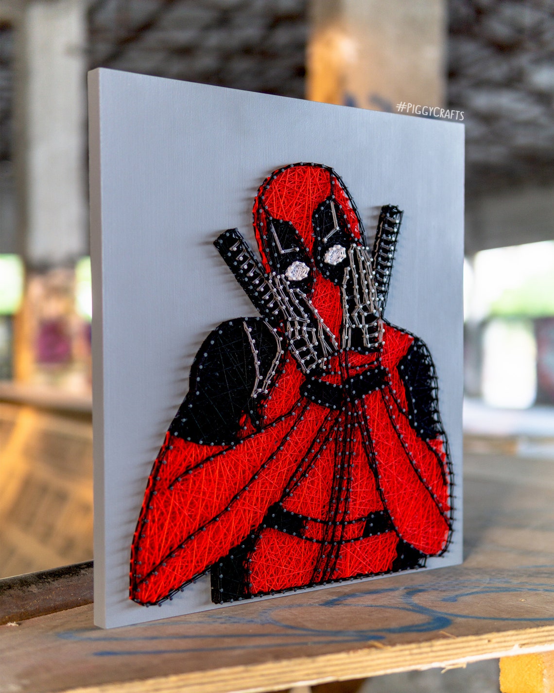 Deadpool String Art Marvel Comics Superhero - Etsy