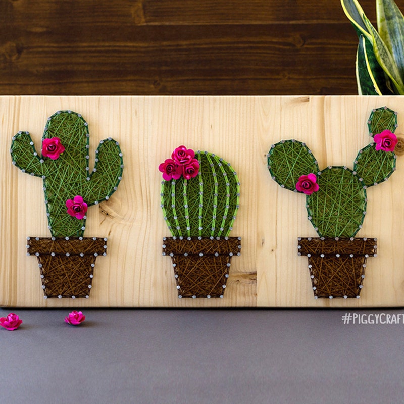 Cactus String Art - Etsy