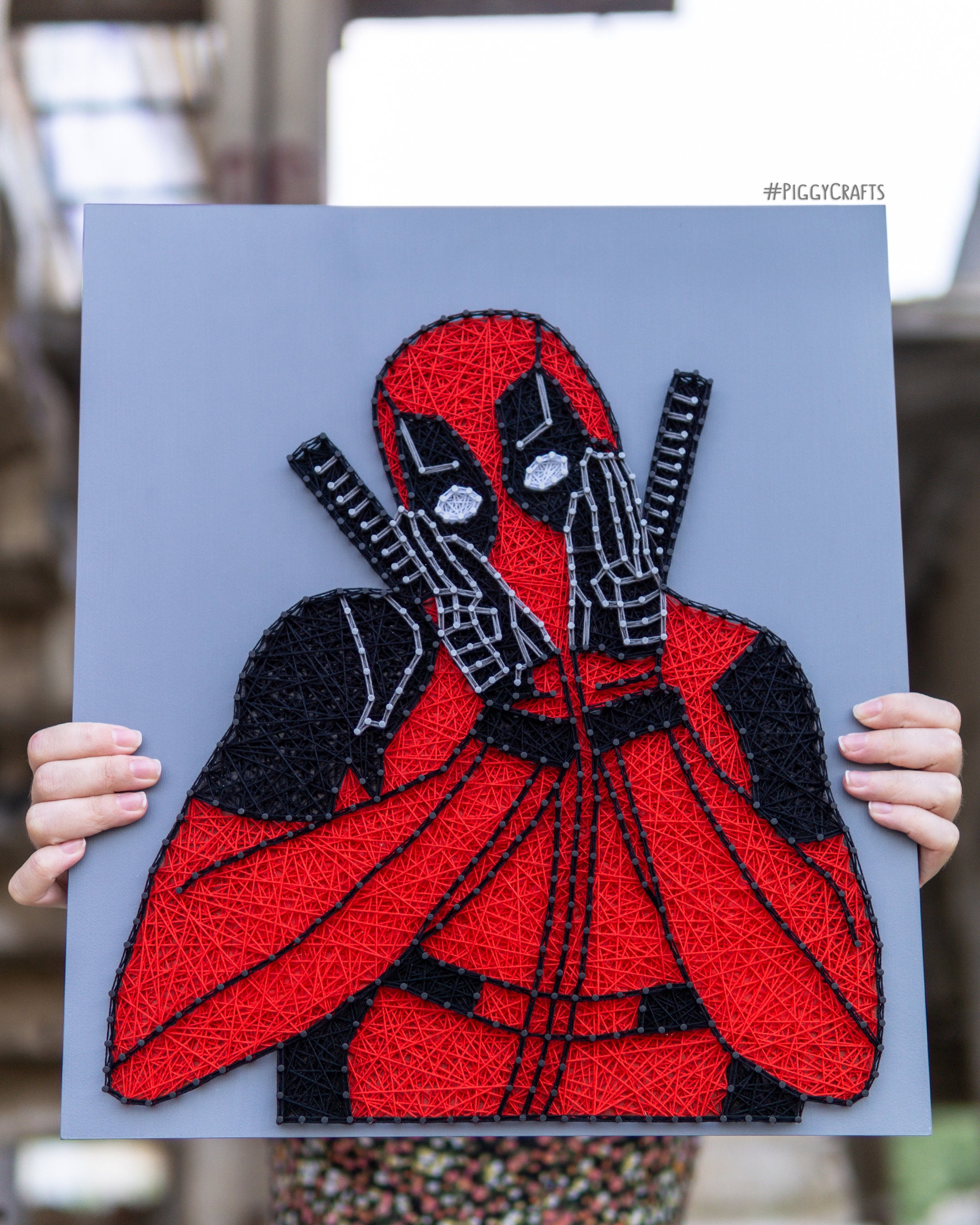 Deadpool String Art Marvel Comics Superhero - Etsy