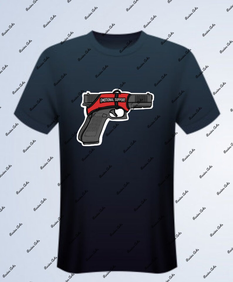 Digital Download Art. Emotional Support Gun Funny Png Jpeg for ...