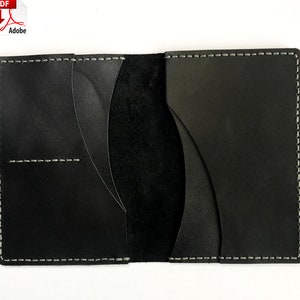 Leather Notebook A5 Pattern, PDF Pattern, Leather Organizer Pattern ...