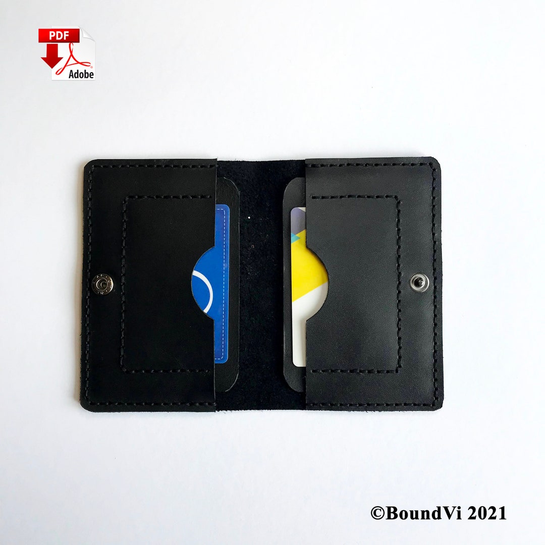 PDF Wallet Leather, Leather Pattern, Template Wallet, Travel Wallet PDF ...