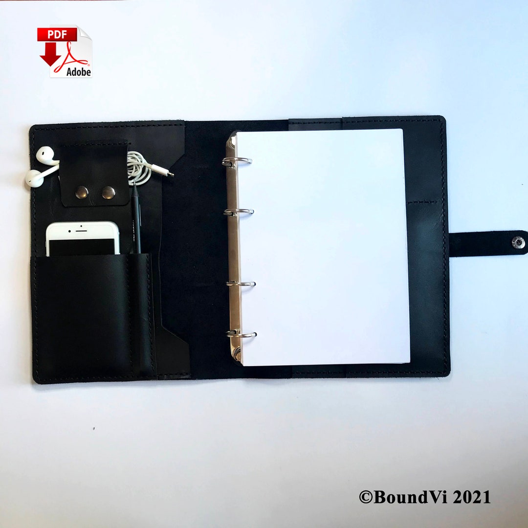 Template Leather Notebook, Leather Notebook A5 Pattern, PDF Pattern ...