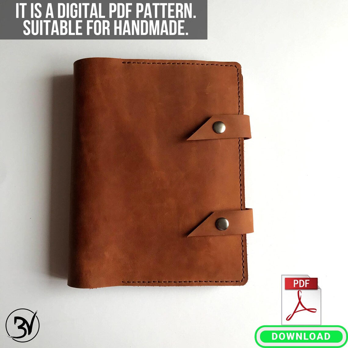 Template Leather Notebook, Leather Notebook A5 Pattern, PDF Pattern ...