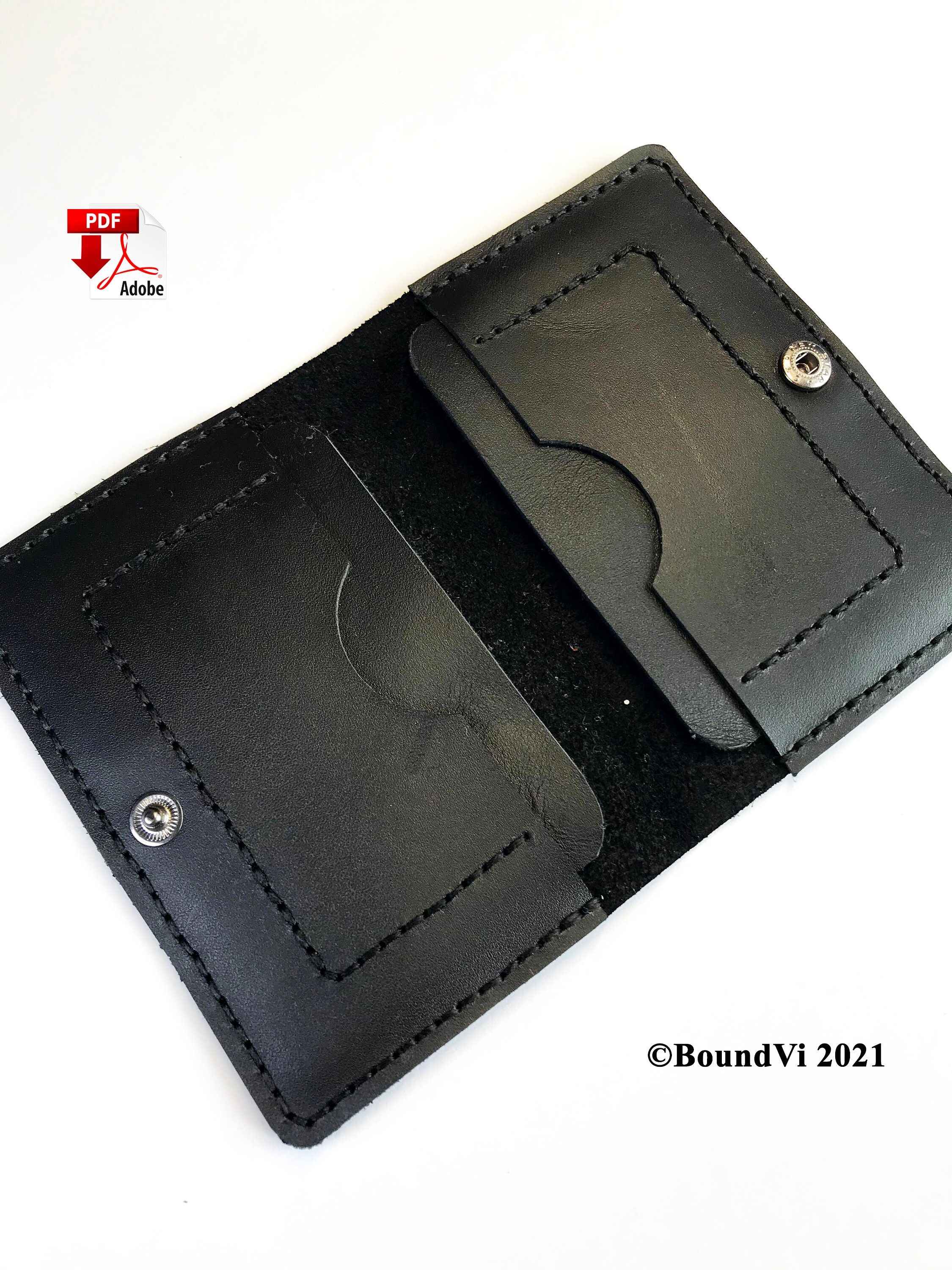 PDF Wallet Leather, Leather Pattern, Template Wallet, Travel Wallet PDF ...