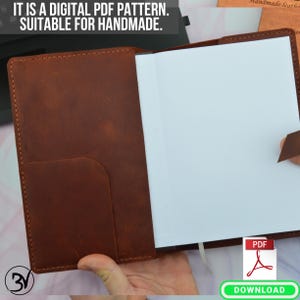 A5 Leather Notebook Cover Template – Digital PDF Pattern for Handmade ...