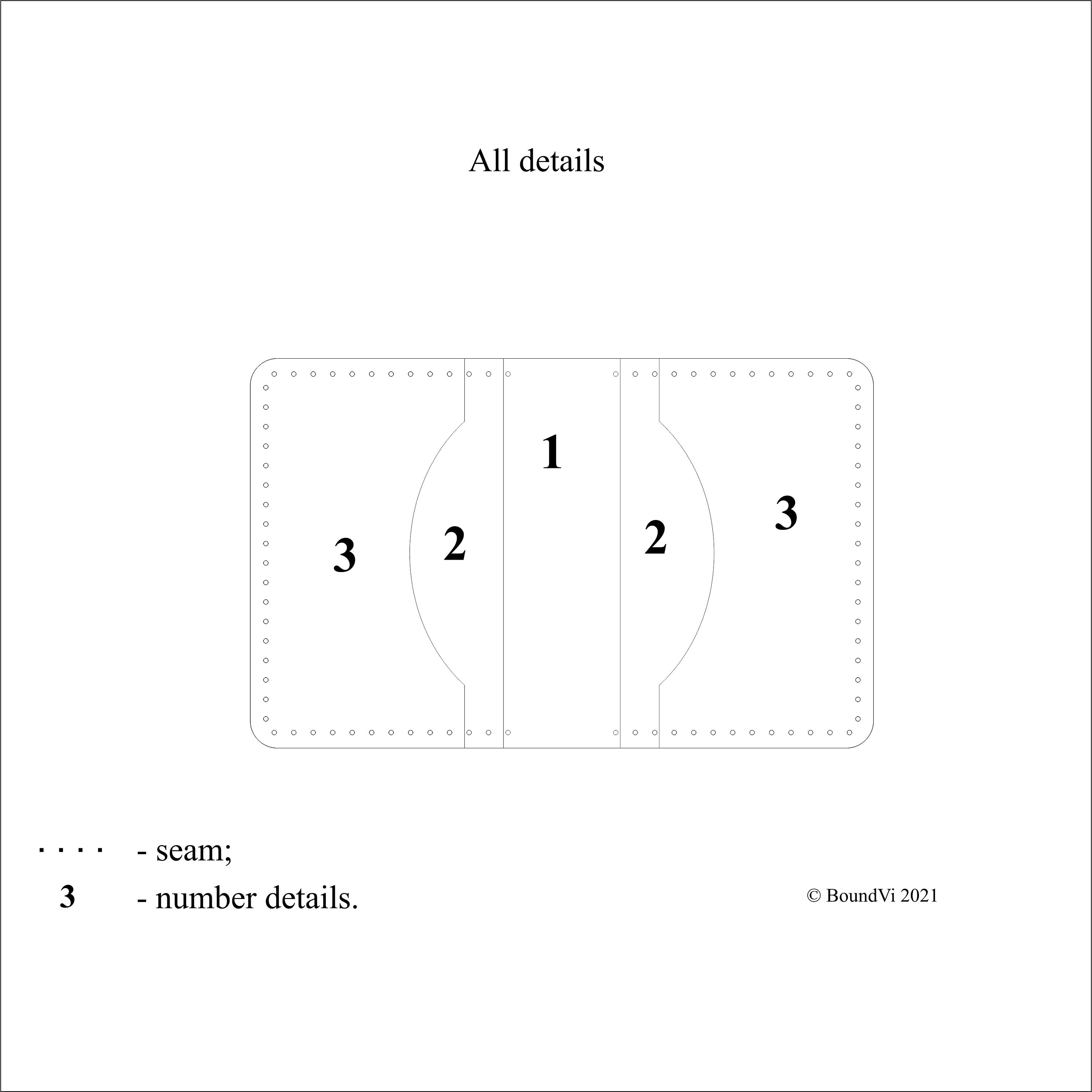 Document Holder Pattern, PDF Wallet Leather, Blueprints, Card Holder ...