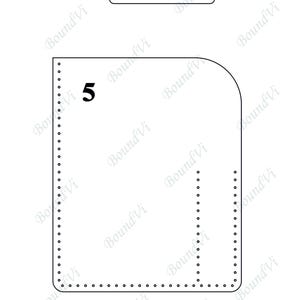 Leather Journal Cover A5 Pattern – Digital PDF Template for DIY ...