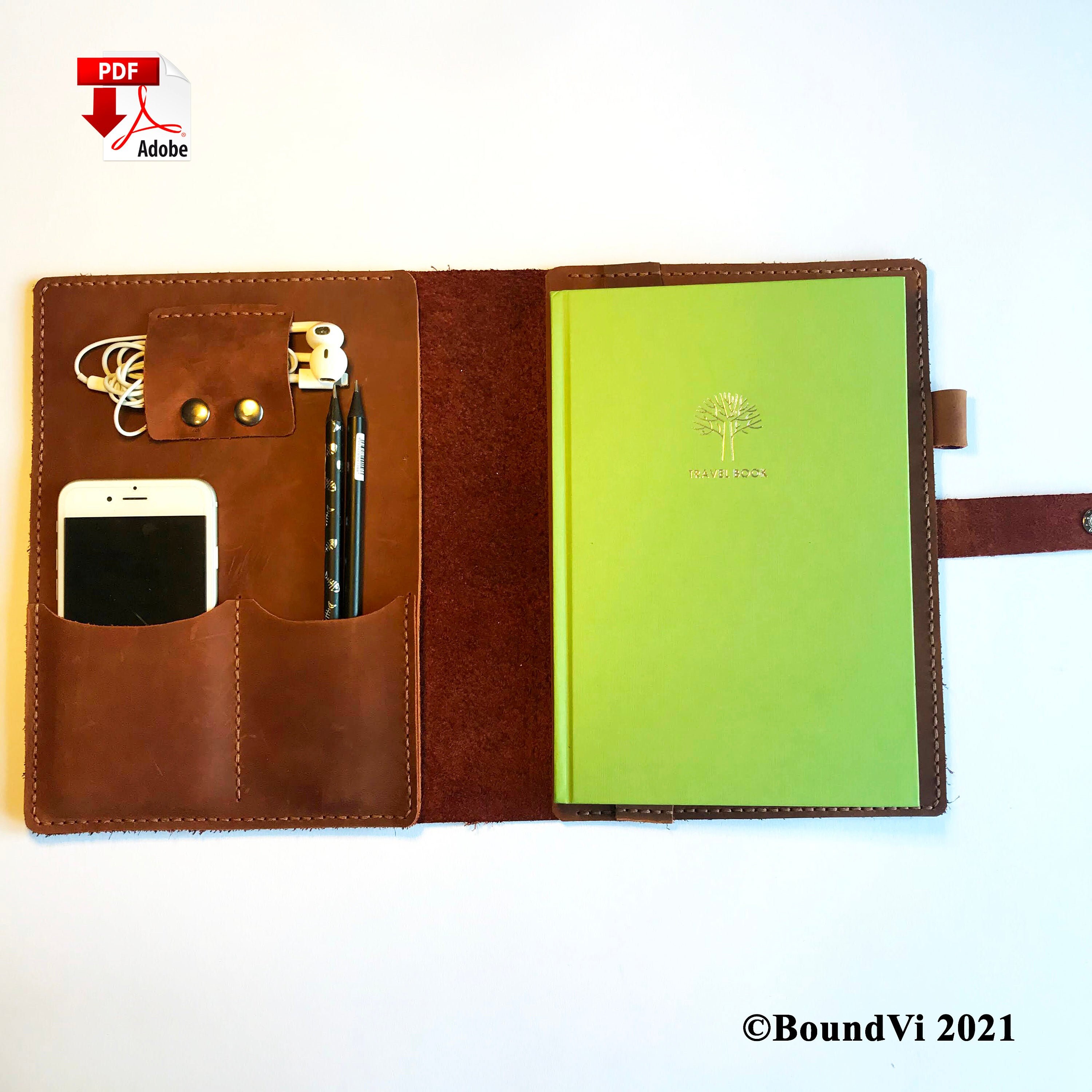 Leather Notebook A5 Pattern, PDF Pattern, Template Leather Notebook ...