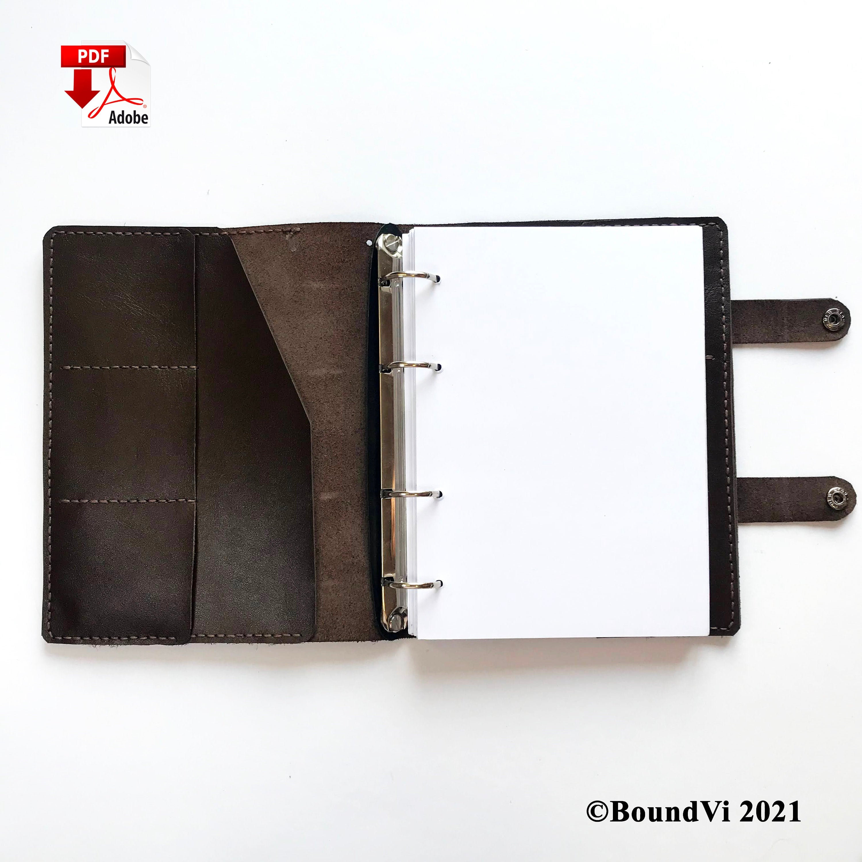 Template Leather Notebook Leather Notebook A5 Pattern PDF - Etsy