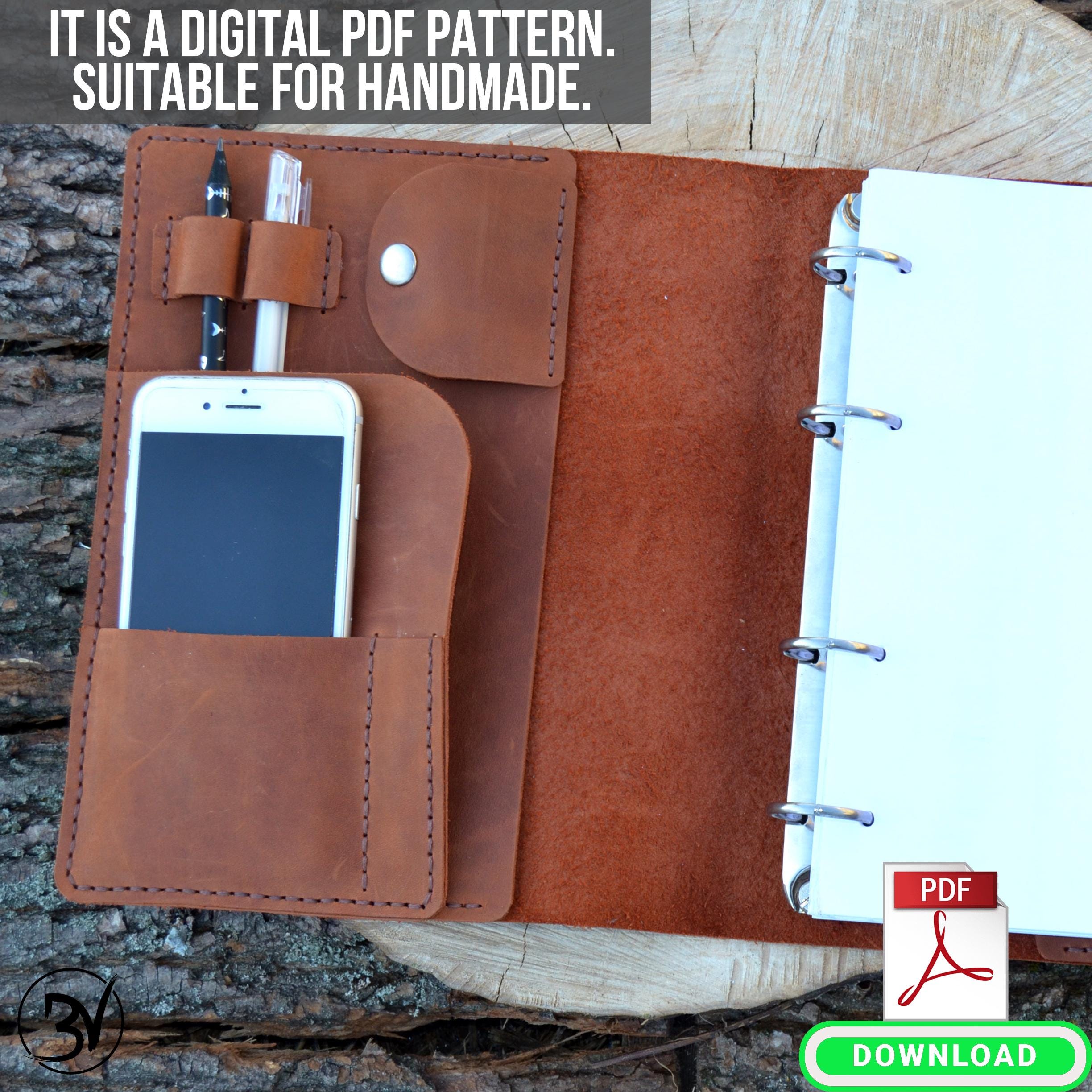 Template Leather Notebook, Leather Notebook A5 Pattern, PDF Pattern ...