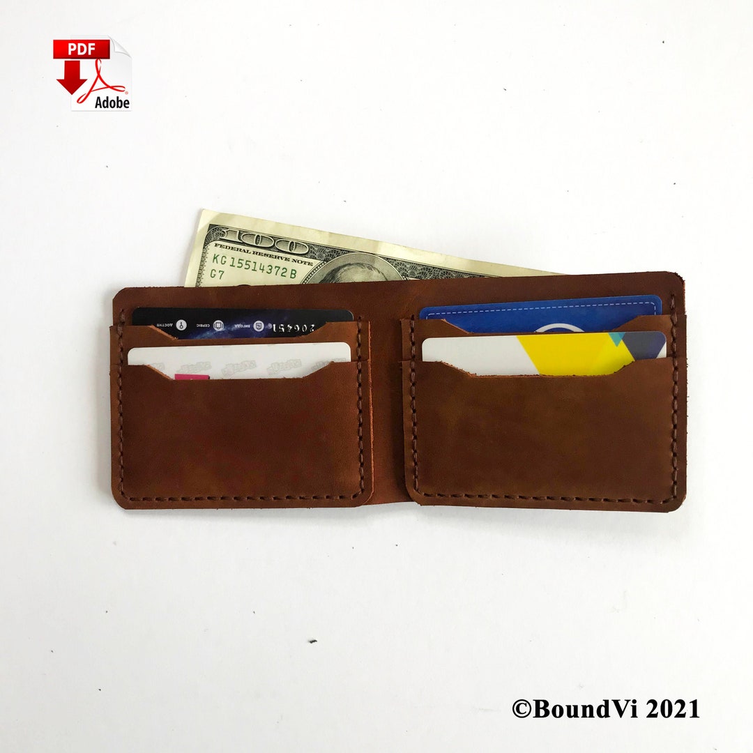 PDF Wallet Leather / Pattern Bifold / Leather Pattern / Template Wallet ...