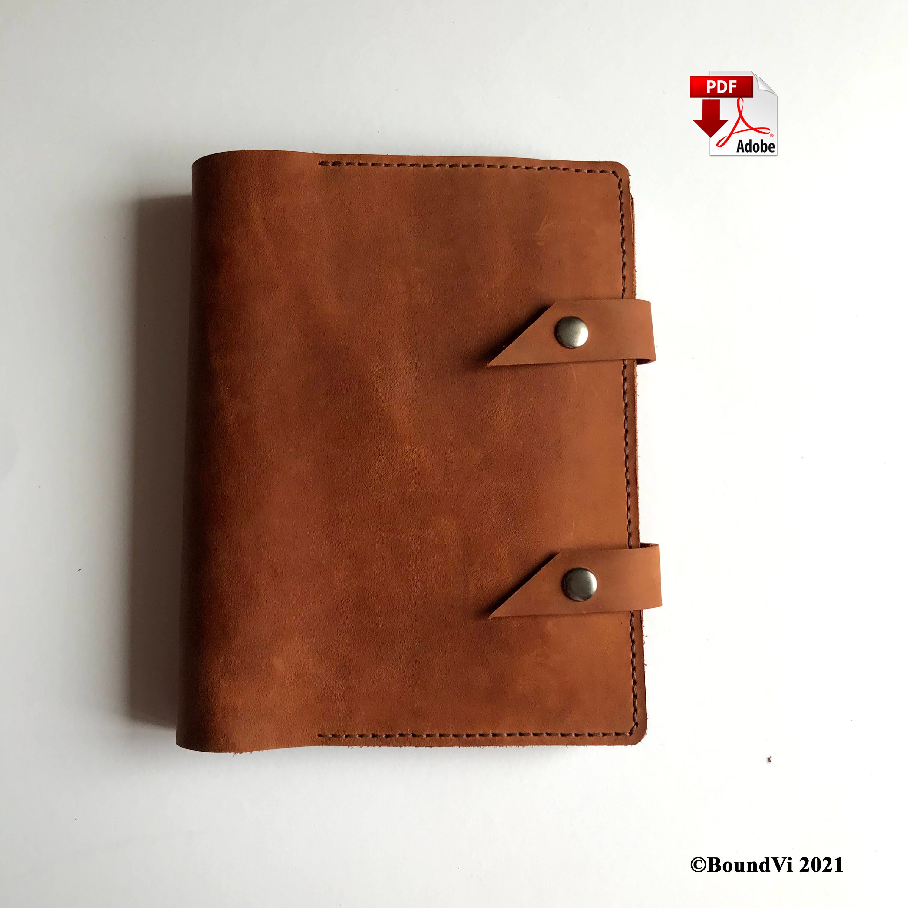 Template Leather Notebook, Leather Notebook A5 Pattern, PDF Pattern ...