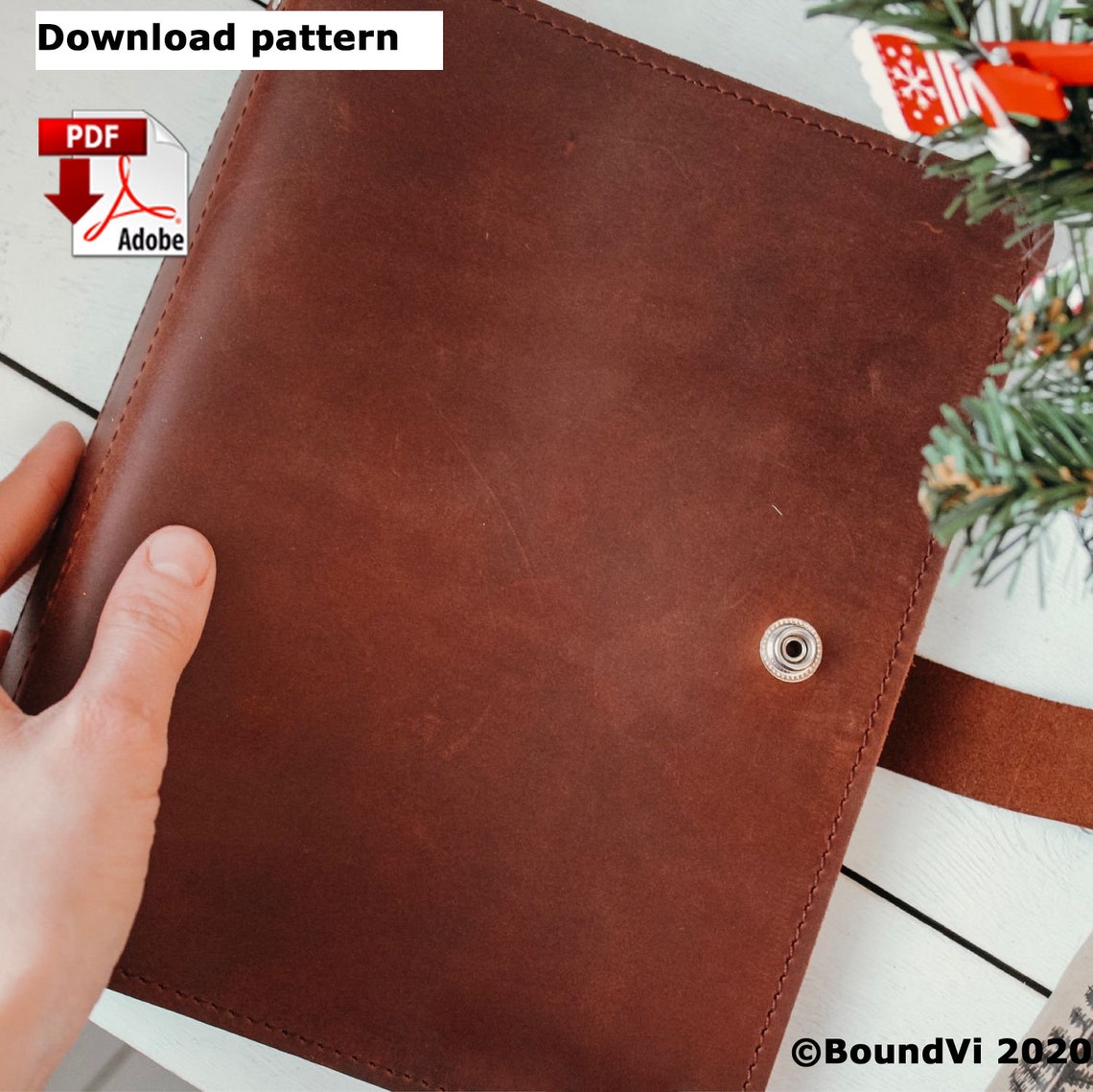 Template leather notebook Leather Notebook A5 Pattern PDF | Etsy