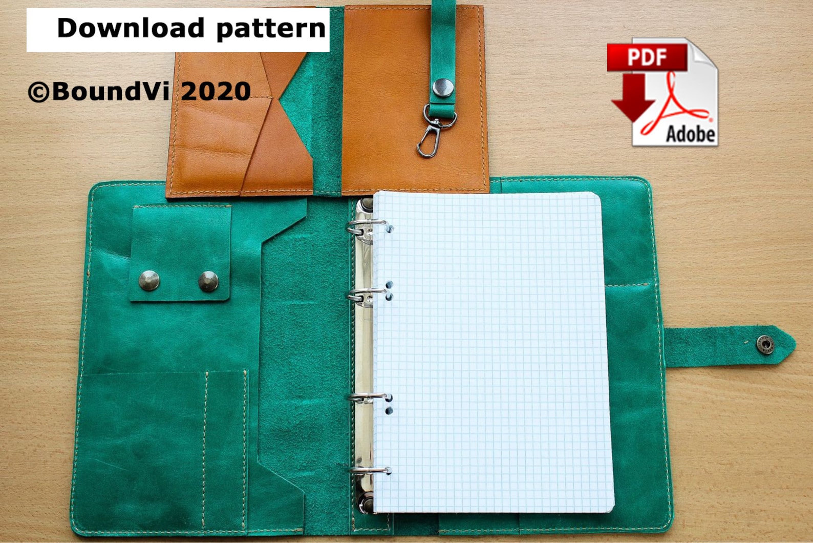 Template leather notebook Leather Notebook A5 Pattern PDF | Etsy