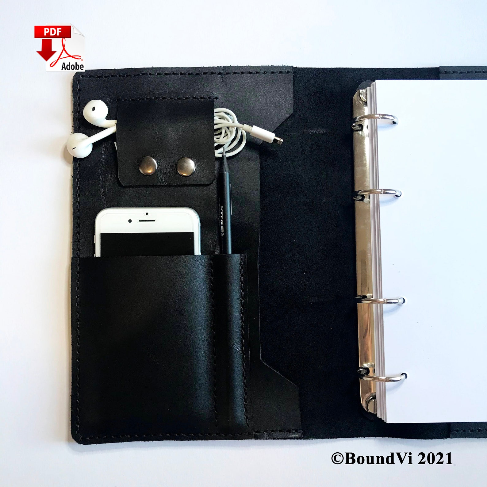 Template Leather Notebook, Leather Notebook A5 Pattern, PDF Pattern ...