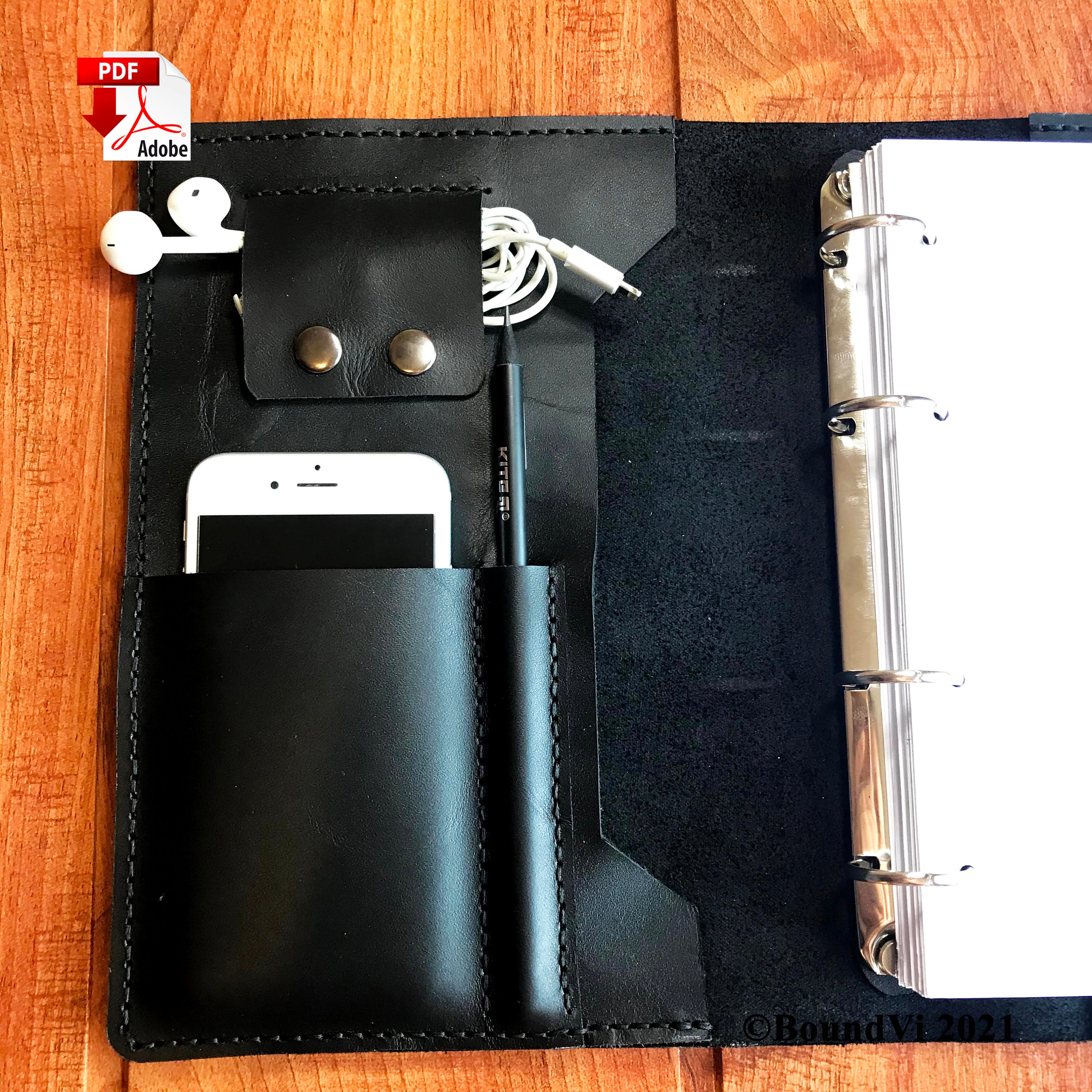 Template Leather Notebook Leather Notebook A5 Pattern PDF - Etsy