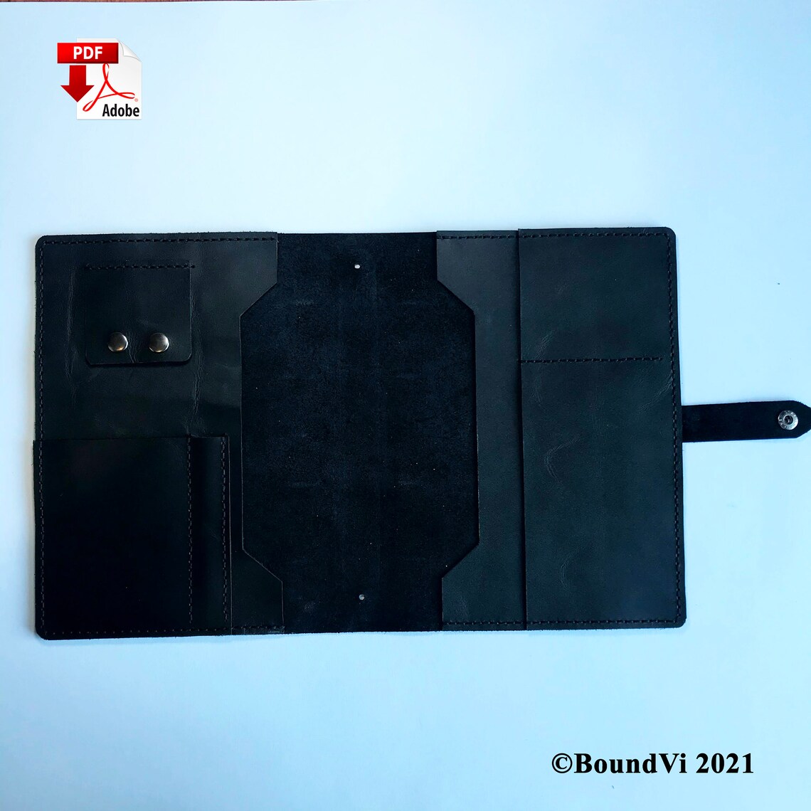Template Leather Notebook Leather Notebook A5 Pattern PDF - Etsy