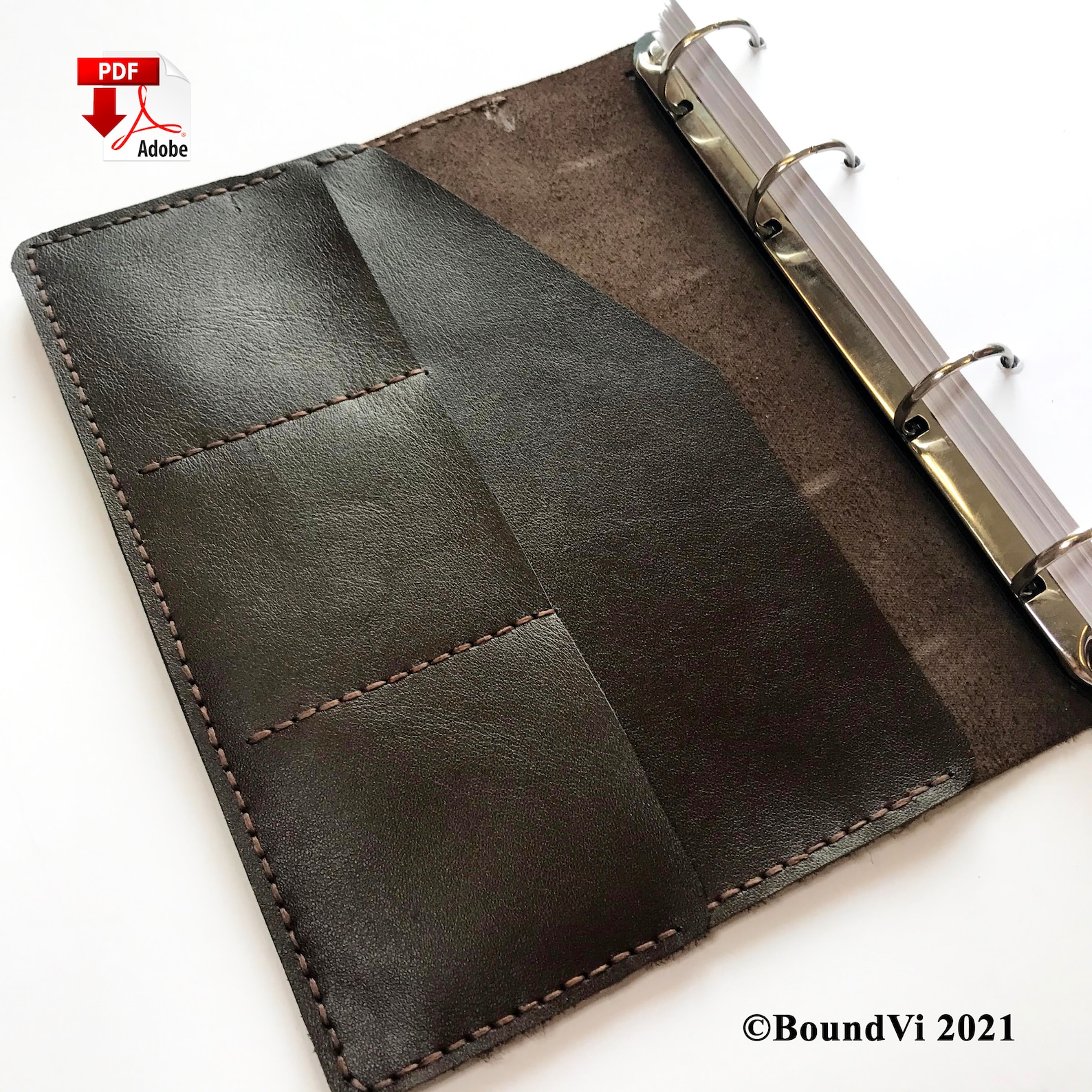 Template Leather Notebook Leather Notebook A5 Pattern PDF - Etsy